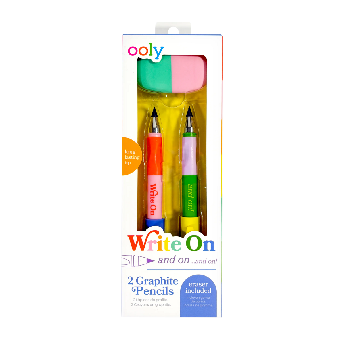 Write On: Graphite Pencils + Eraser (3 PC Set) – the blue béret