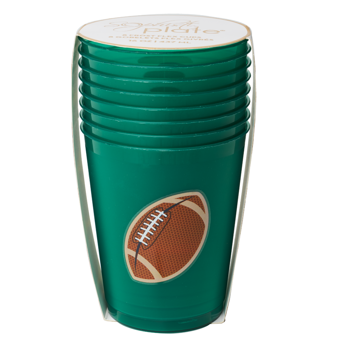 Tailgate Frost Flex Cups: Footballs/8pk – the blue béret