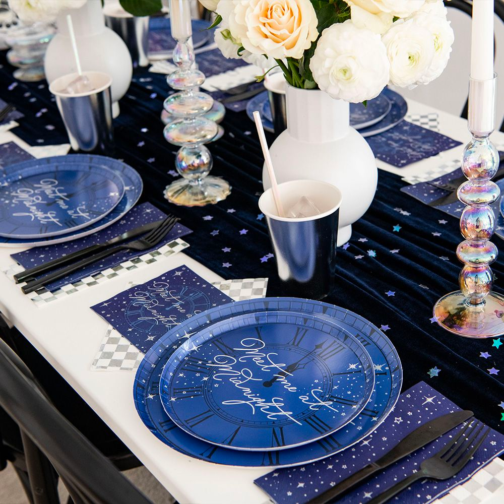 Meet Me At Midnight Dinner Plates – the blue béret