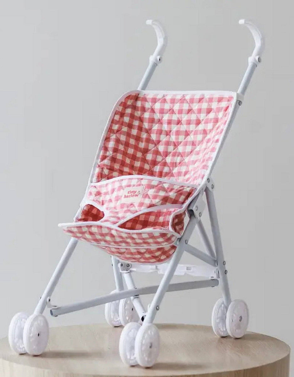 Pink Gingham Doll Stroller- Tiny Harlow (Copy) – the blue béret