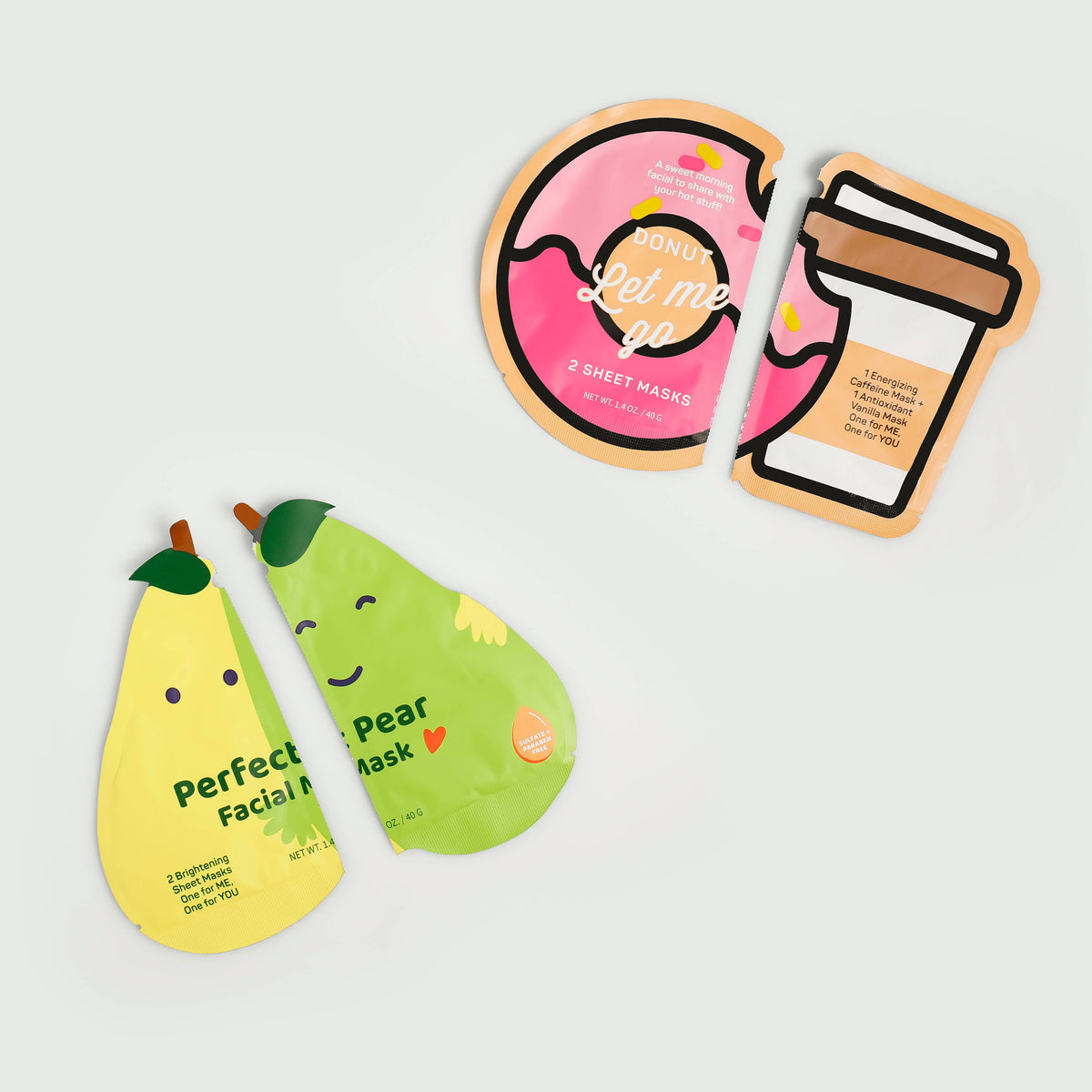 Donut Let Me Go & Perfect Pear Valentines' Face masks – the blue béret
