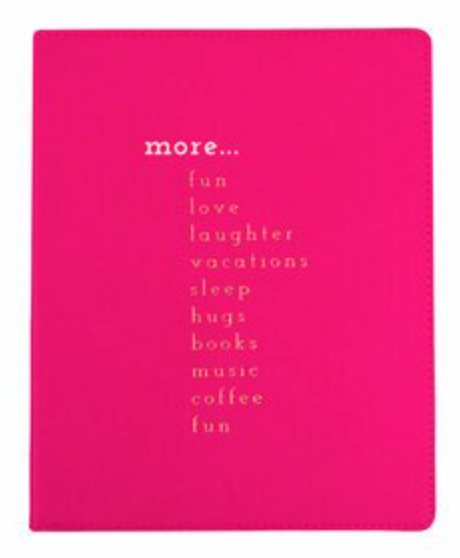 Desk Size Hot Pink Journal "More ..." – the blue béret