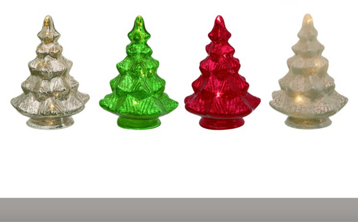 Glass Light Up Mini Trees – the blue béret
