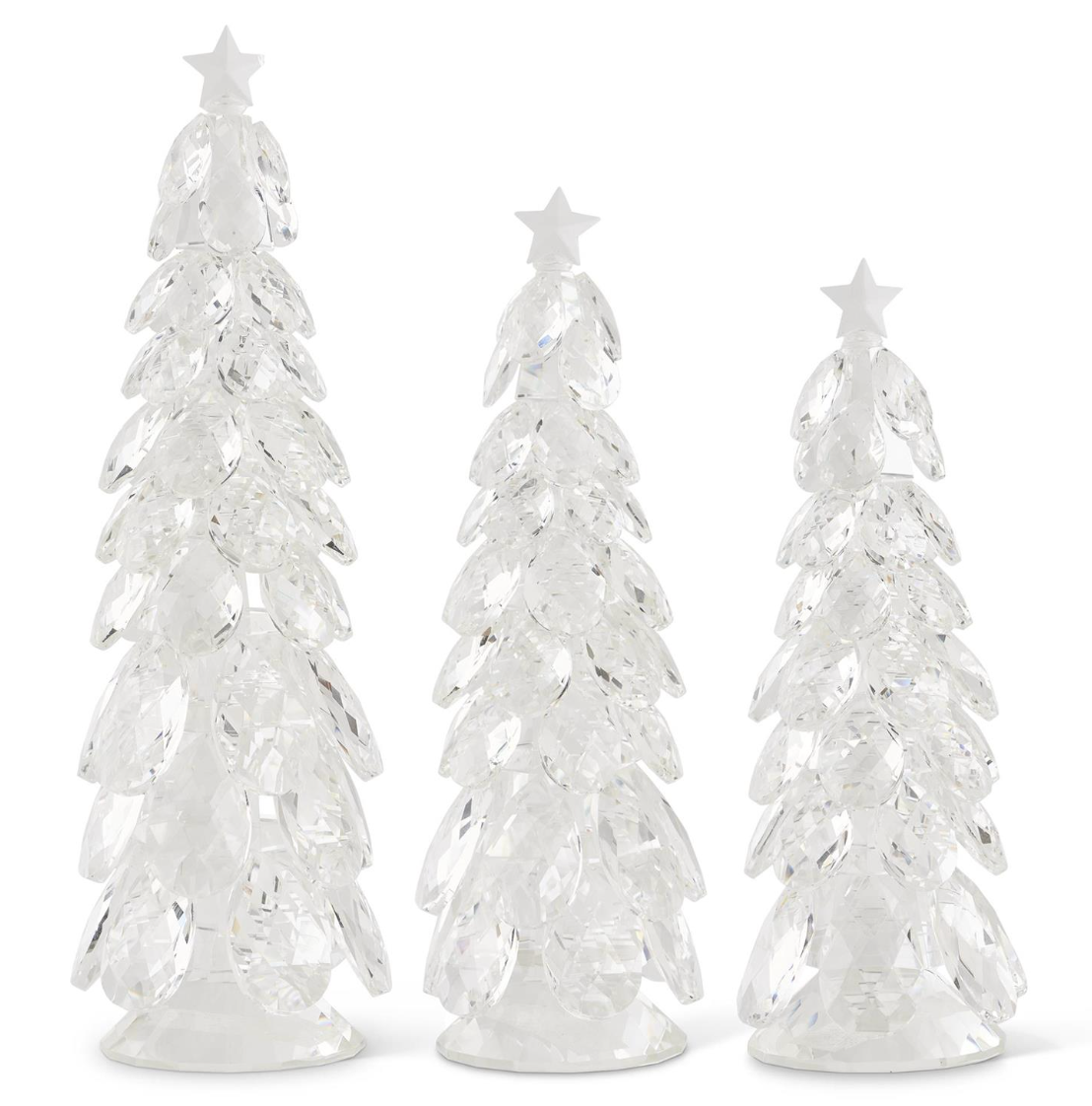 Crystal Tear Drop Christmas Trees with Star – the blue béret