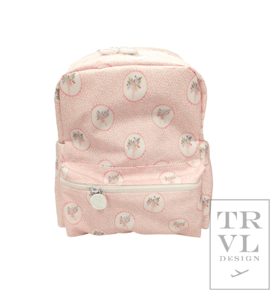 Floral Medallion Pink Mini Backer Backpack | TRVL Design – the blue béret