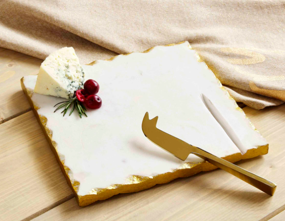 Gold Edge Cheese Set – the blue béret