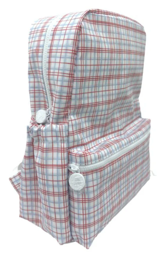 Backpacker in Classic Plaid Red | TRVL Design – the blue béret