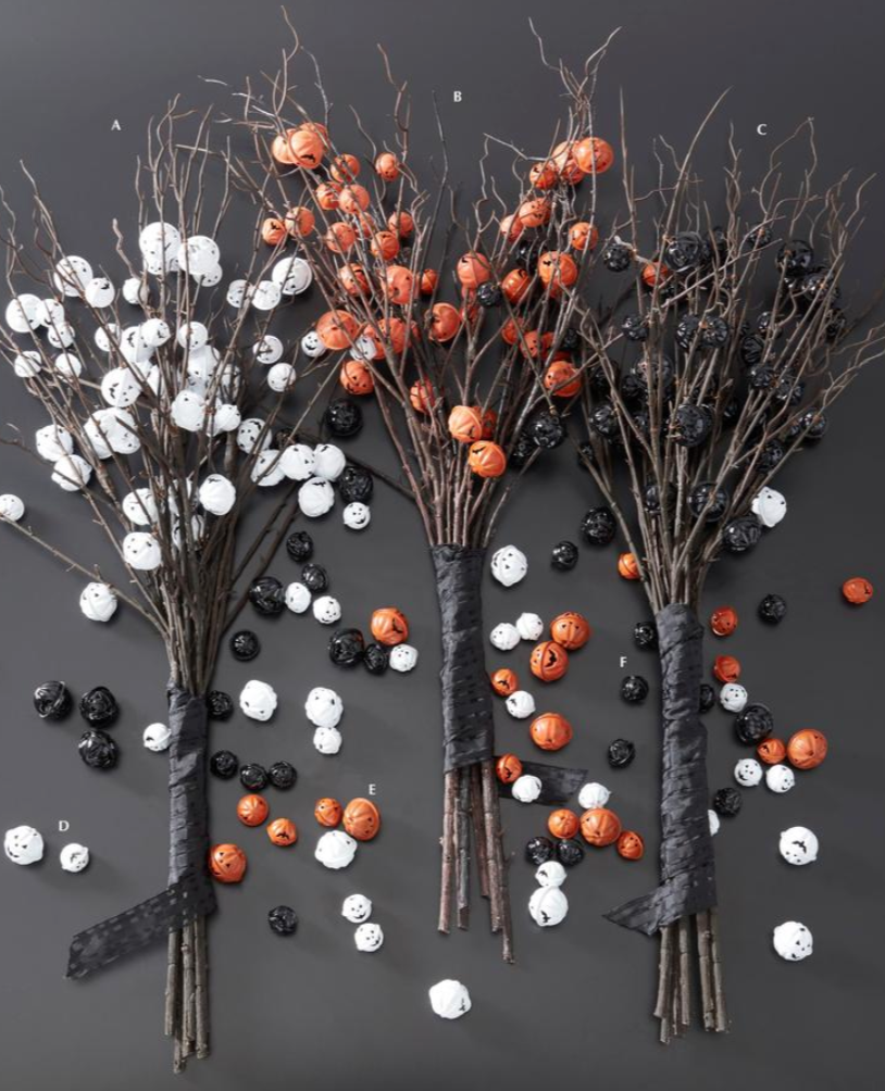 Orange Jack O Lantern Pumpkin Bells Stem – the blue béret