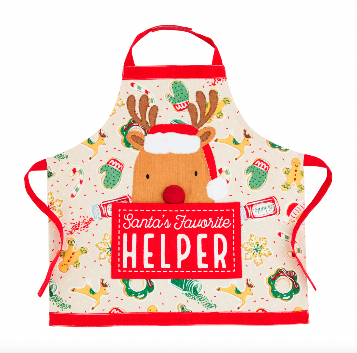 LIGHT UP REINDEER APRON – the blue béret