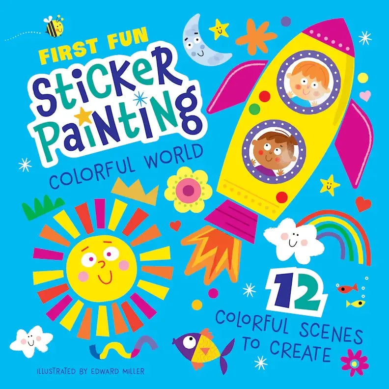 Activity Book - First Fun Sticker Painting: Colorful World – the blue béret