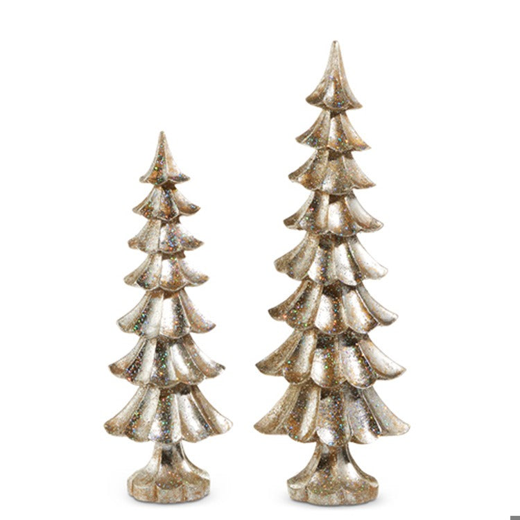 18" Distressed Pewter Finish Trees – the blue béret