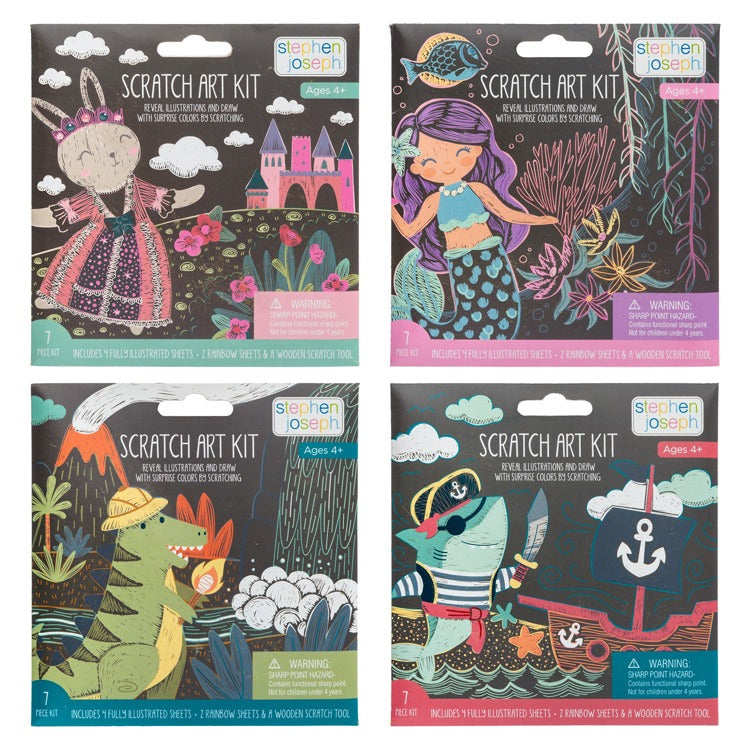 SCRATCH ART KIT – the blue béret