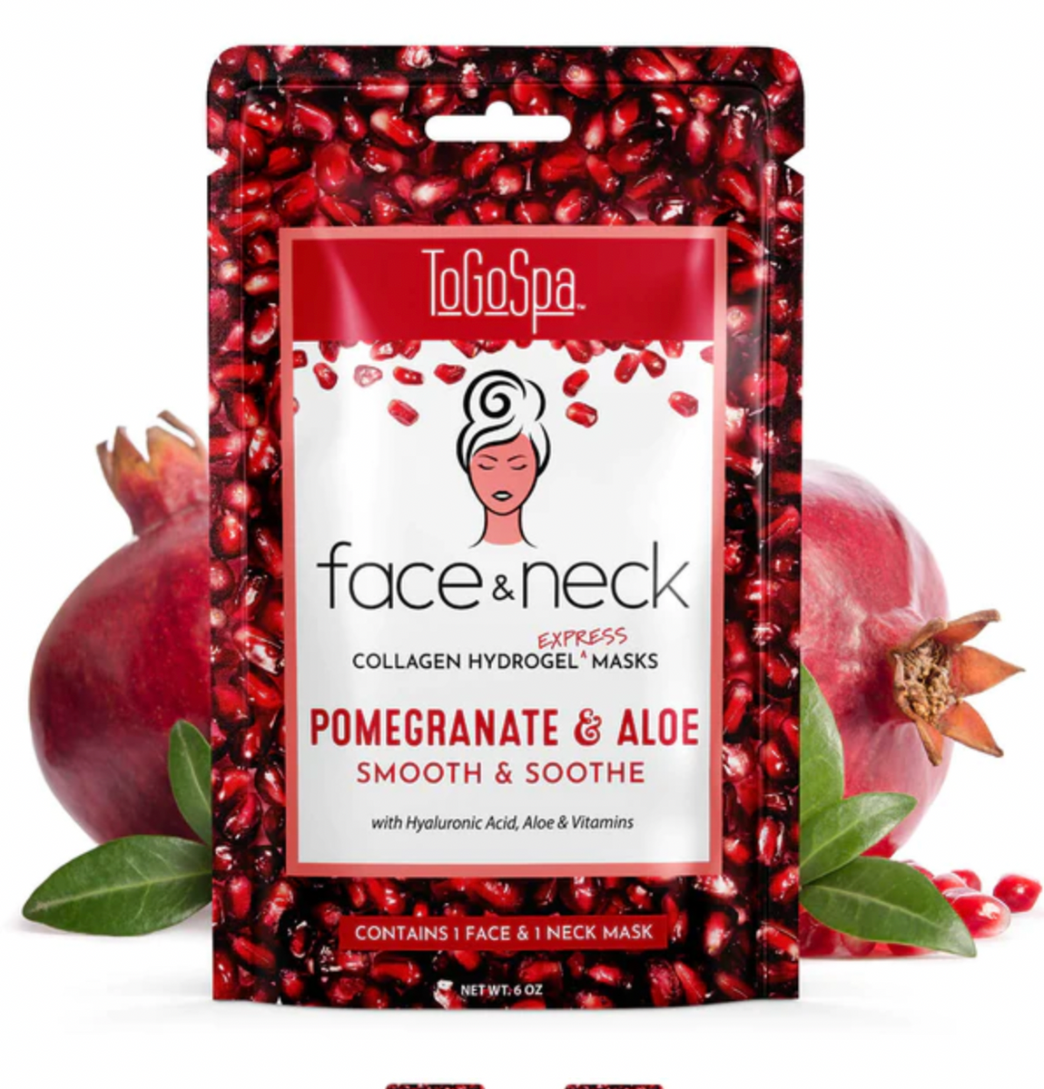 Pomegranate & Aloe Face & Neck Express Masks – the blue béret