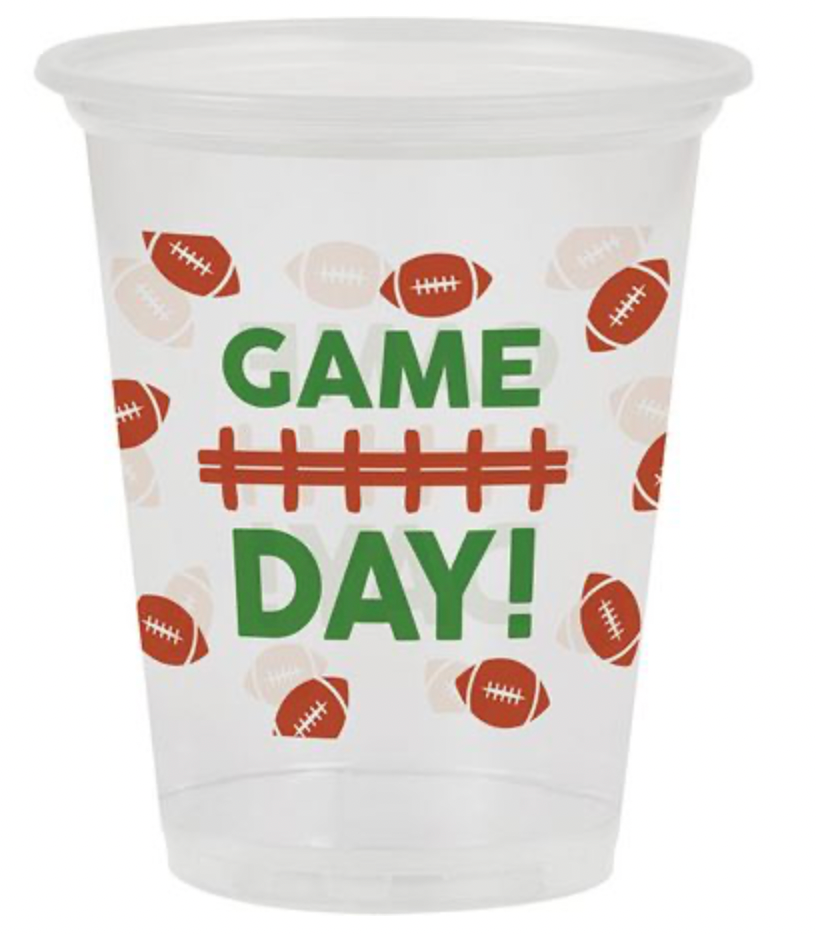Football 16 oz Plastic Cups – the blue béret
