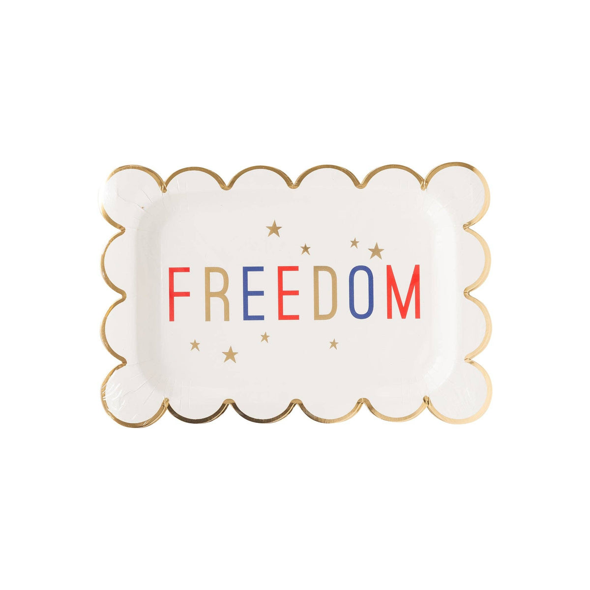 Freedom Scalloped Plate – the blue béret