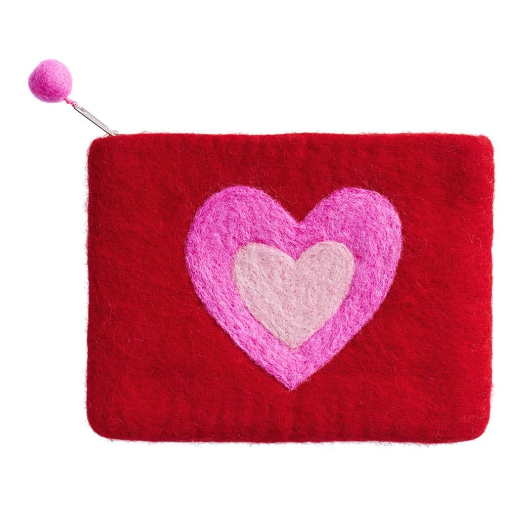 Heart Zip Pouch – the blue béret
