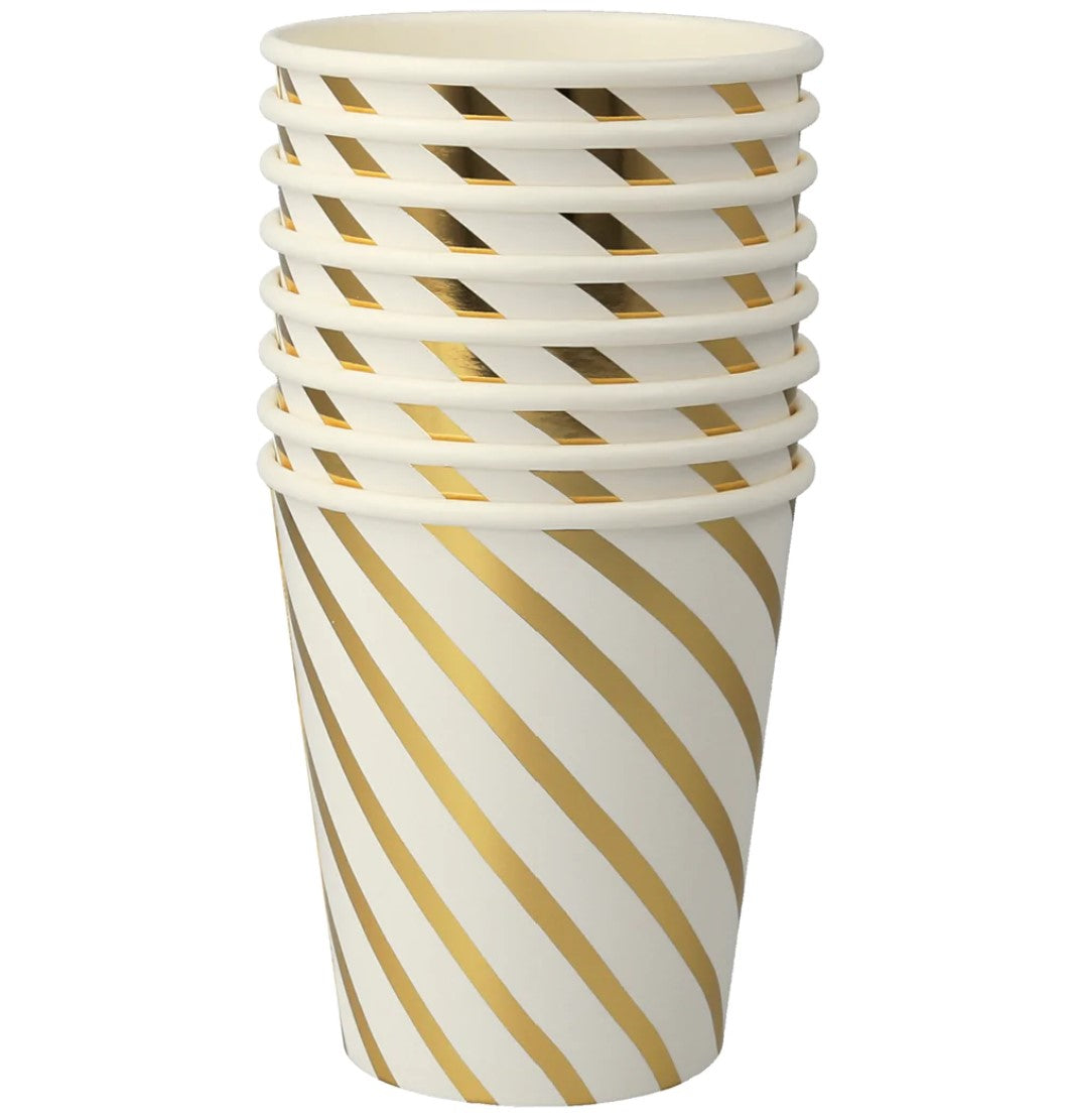 Gold Stripe Star Cups – the blue béret