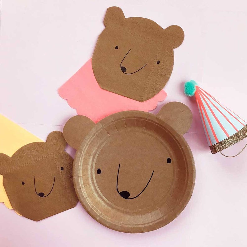 Small Bear Plate – the blue béret