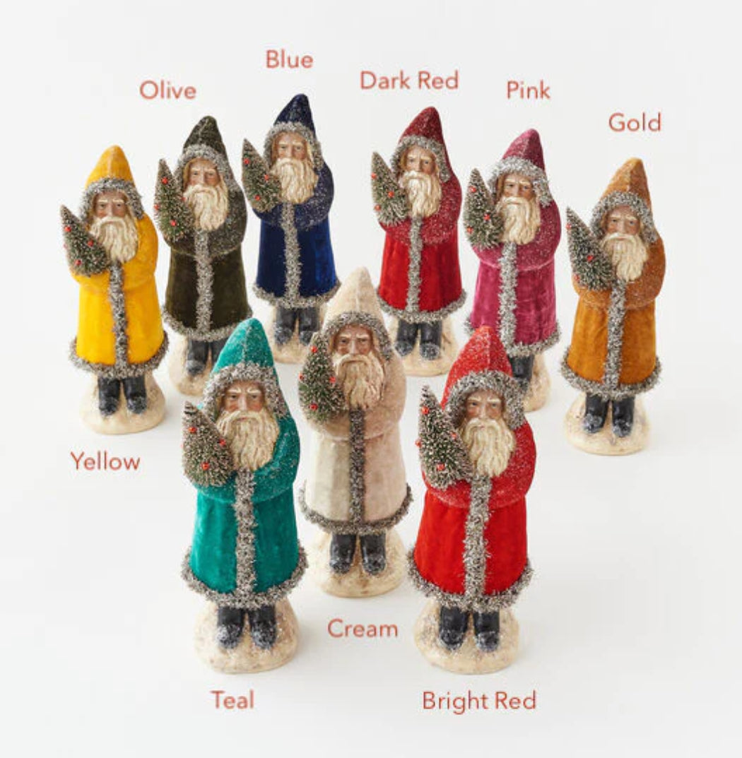 Velvet Belsnickle Santa – the blue béret