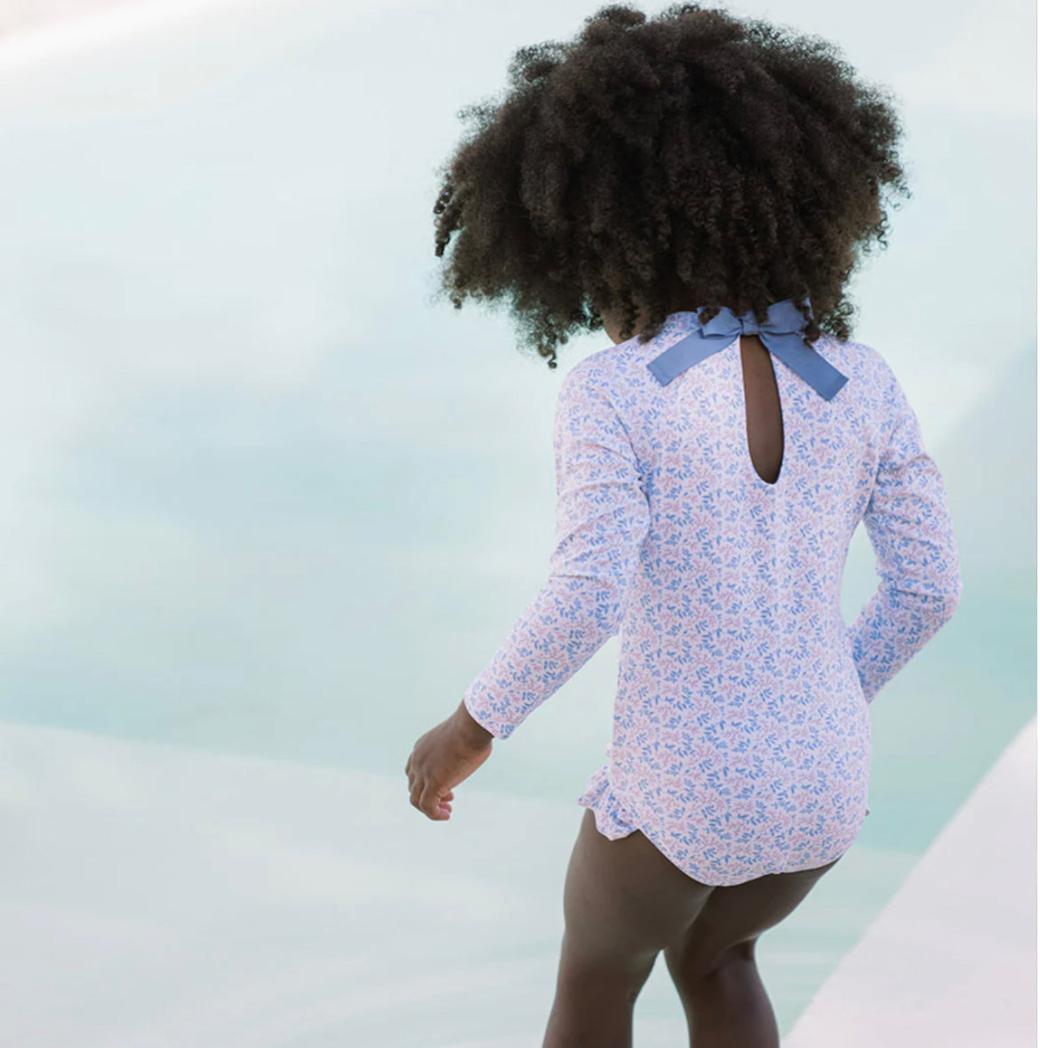 Briland Blue Botanic Rashguard One Piece By Minnow The Blue Béret
